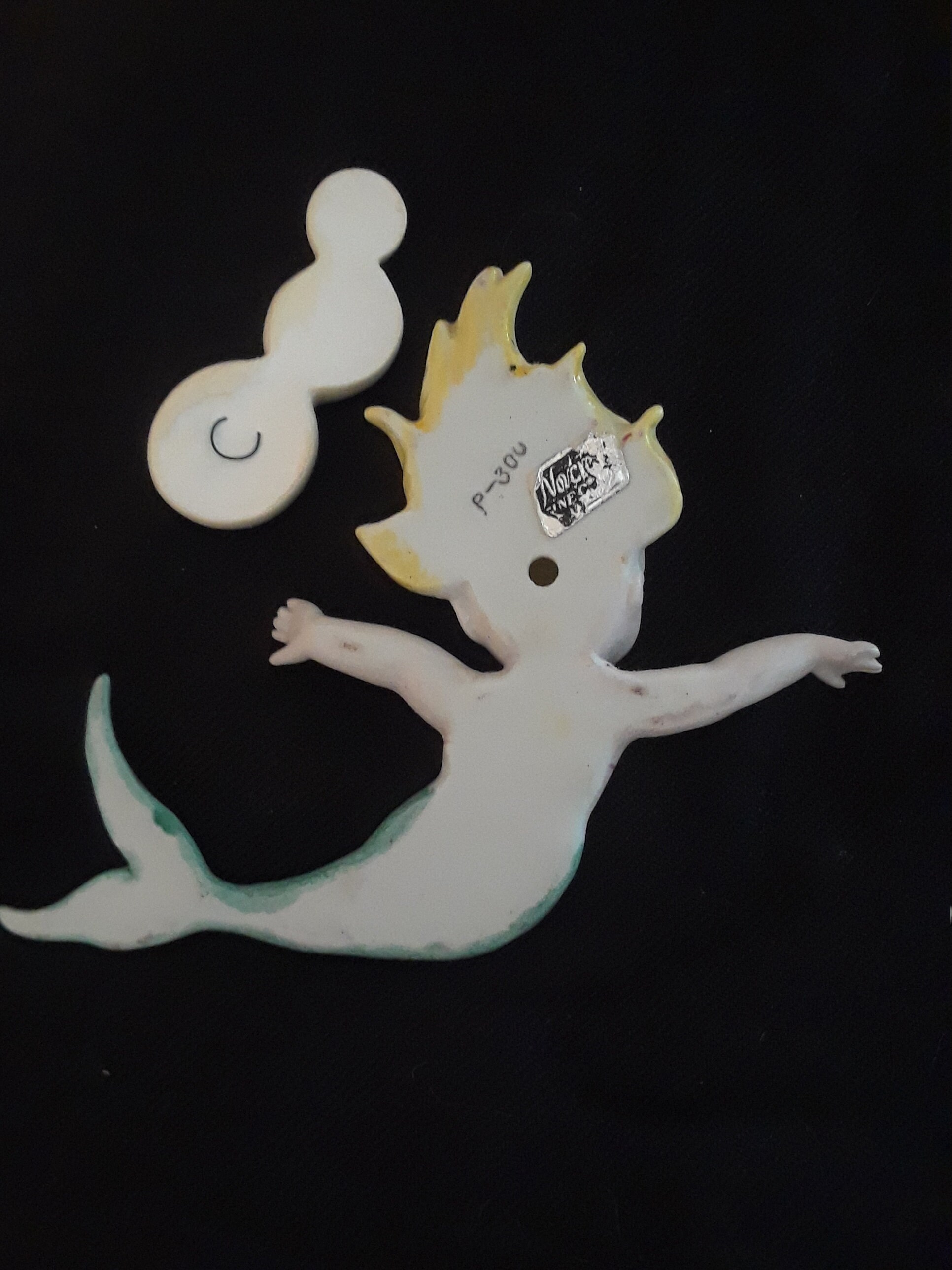 Vintage Norcrest Mermaid W/ Bubbles Wall Plaque Figurine - Etsy
