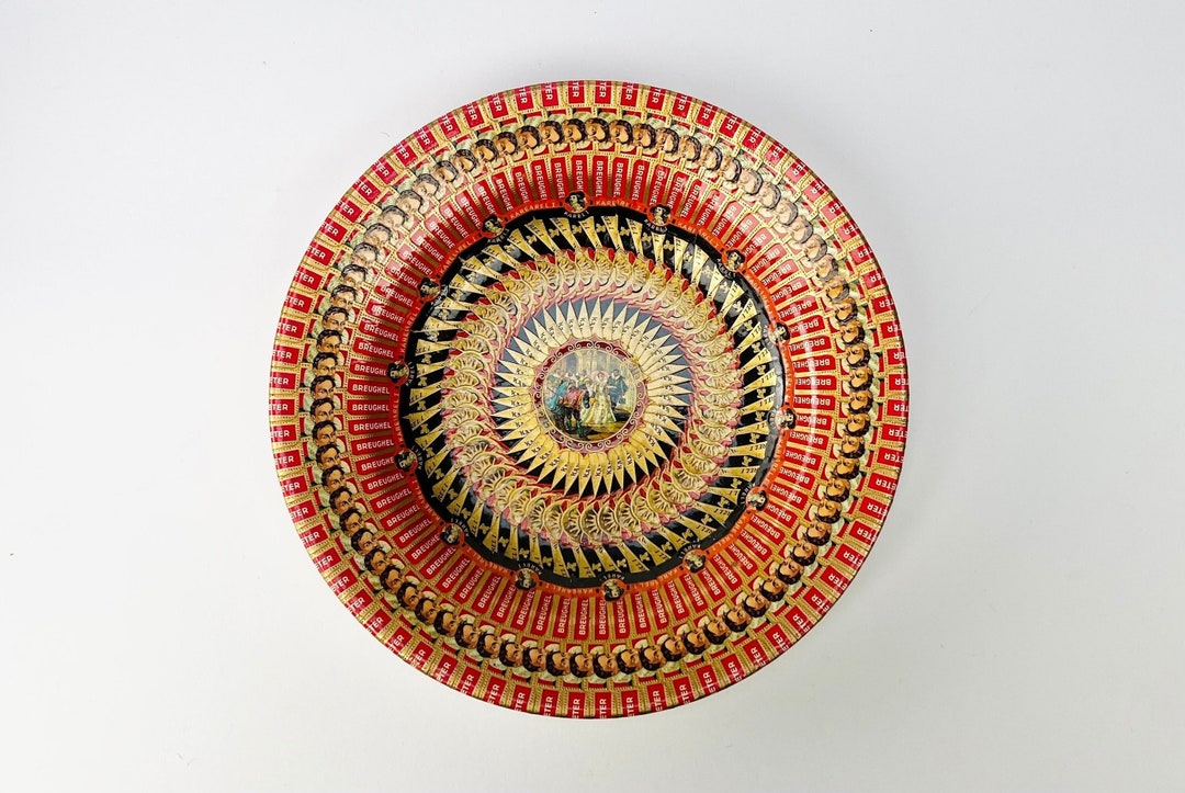 Amazing Antique Folk Art Cigar Label Plate, Unique Piece, Mid 20th ...