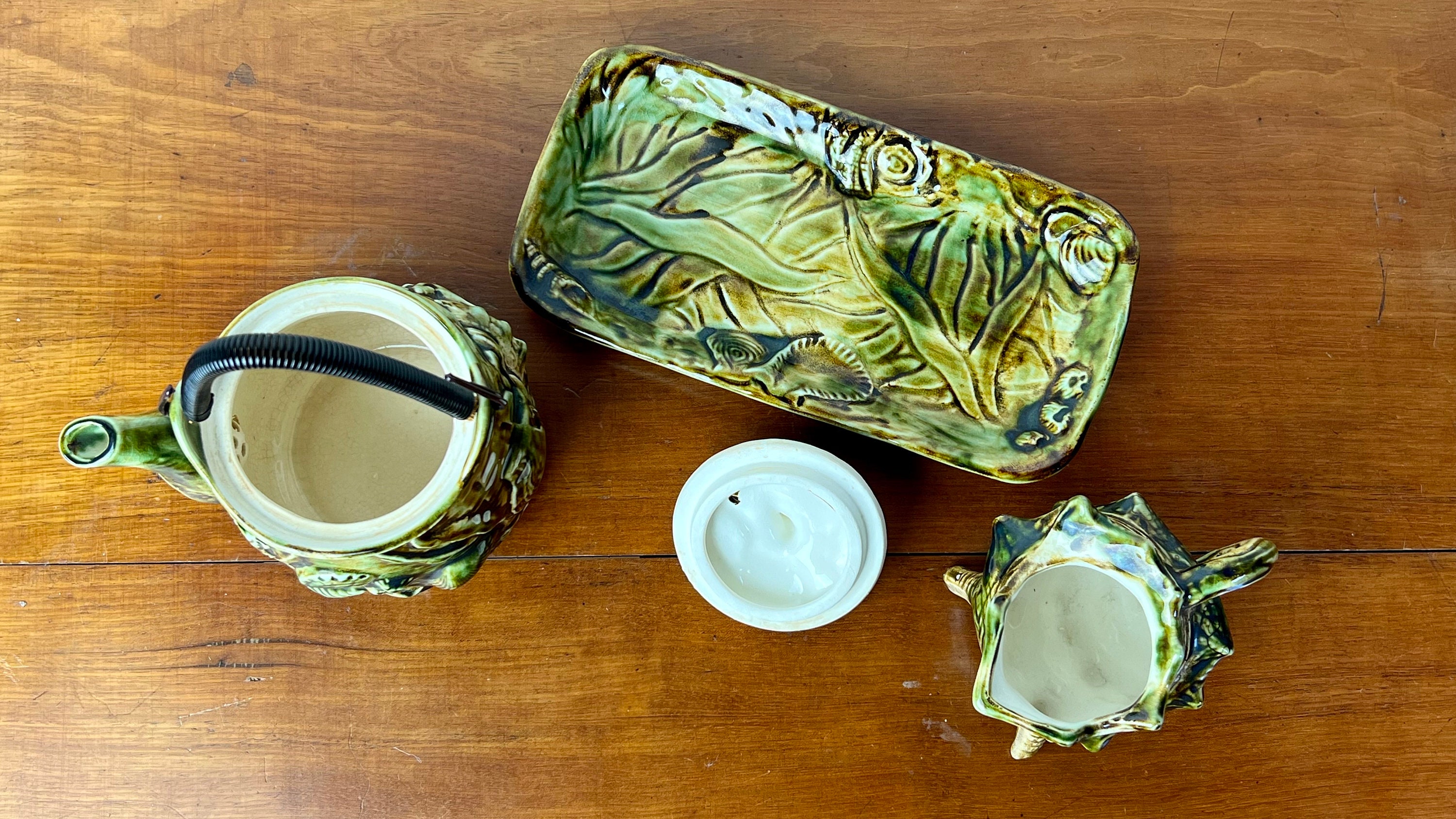 Vintage 1950s Ocean Themed Tea Set Including a Tea Pot - Etsy