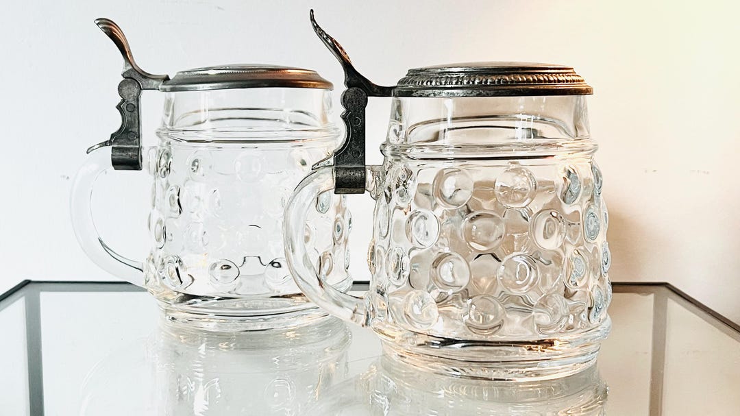 Set of 2 Original Midcentury W. German BMF Bierseidel Hobnob Glass Beer ...