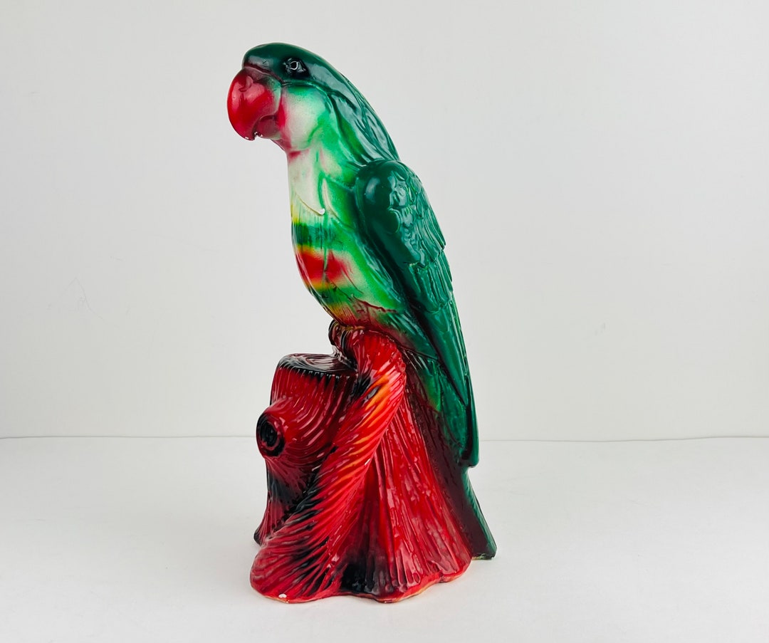 Magnificent, Large Chalkware Parrot Coin Bank (carnival Prize ...