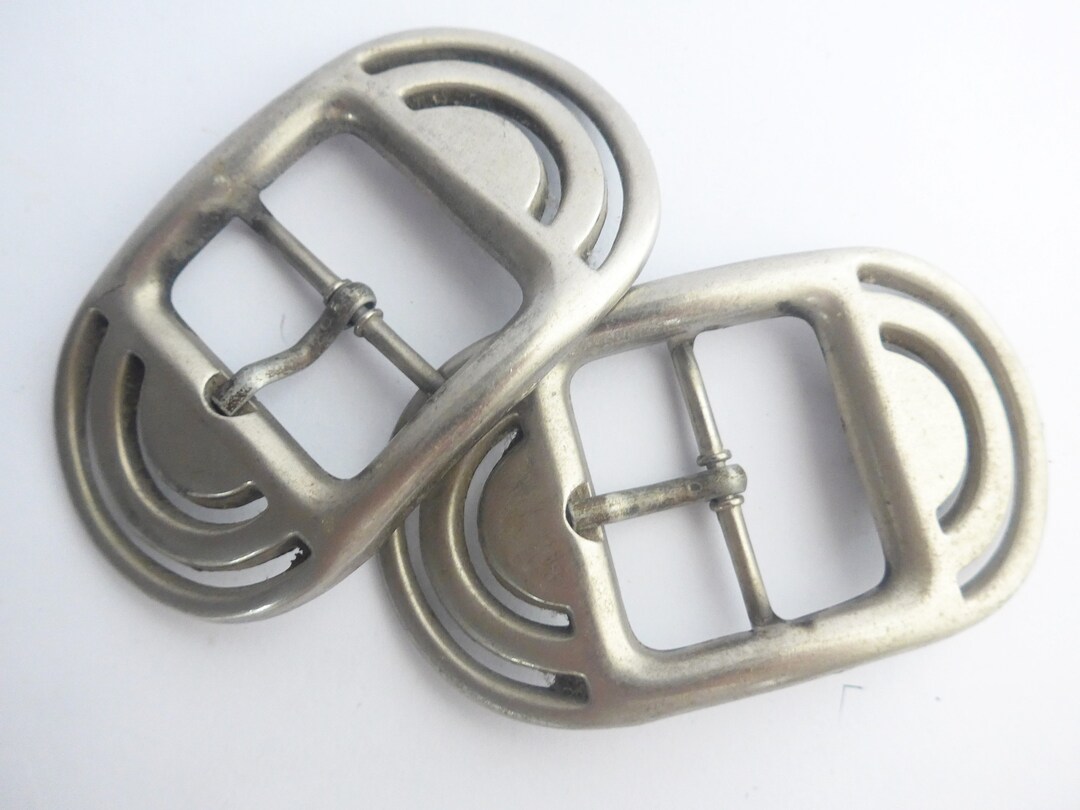 Vintage Belt Buckles/vintage 60th-70th/heavy Silver Metal Cast/retro ...