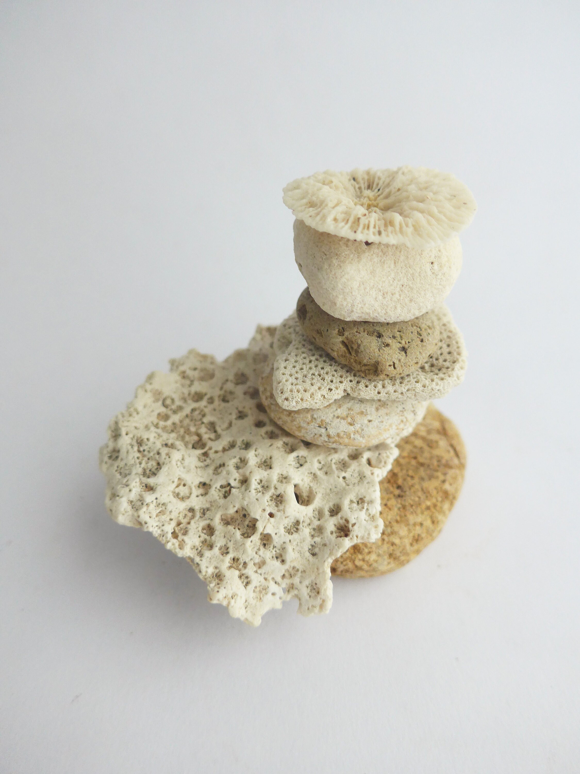 Beach Rock Stack Beach Coral Stone Sculpture Natural Zen Décor Beach ...