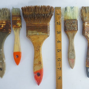 Beach Finds - Shabby Brushes - Island Boat Builders Brushes - Eclectic ...
