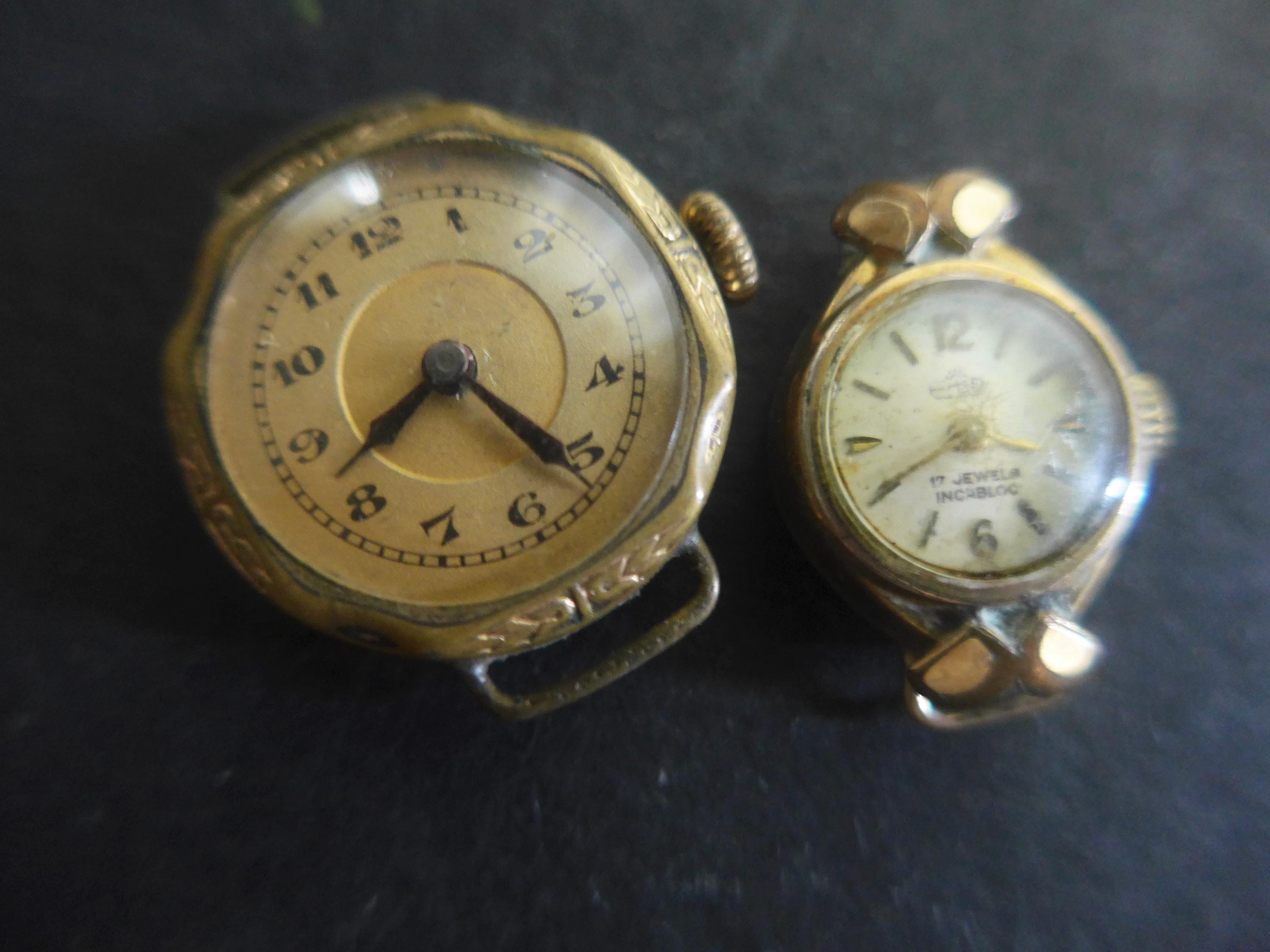 Antique Pocket Watch Parts Watches Salvaged Watch Parts 7pcs Pocket ...