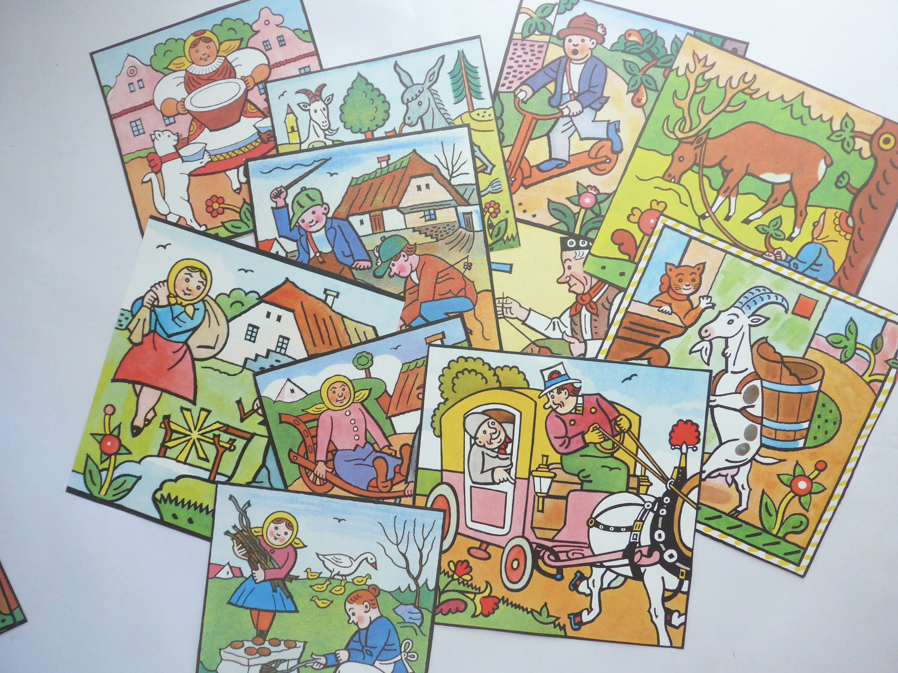 Diy Paper Cut Outs Childrens Paper Cut Out Lot 67 Pcs Lot | Etsy