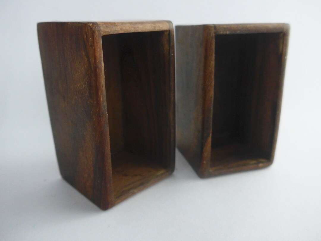Wooden Boxes 2 Small Wooden Hardwood Boxes Display Boxes Shadow Boxes ...