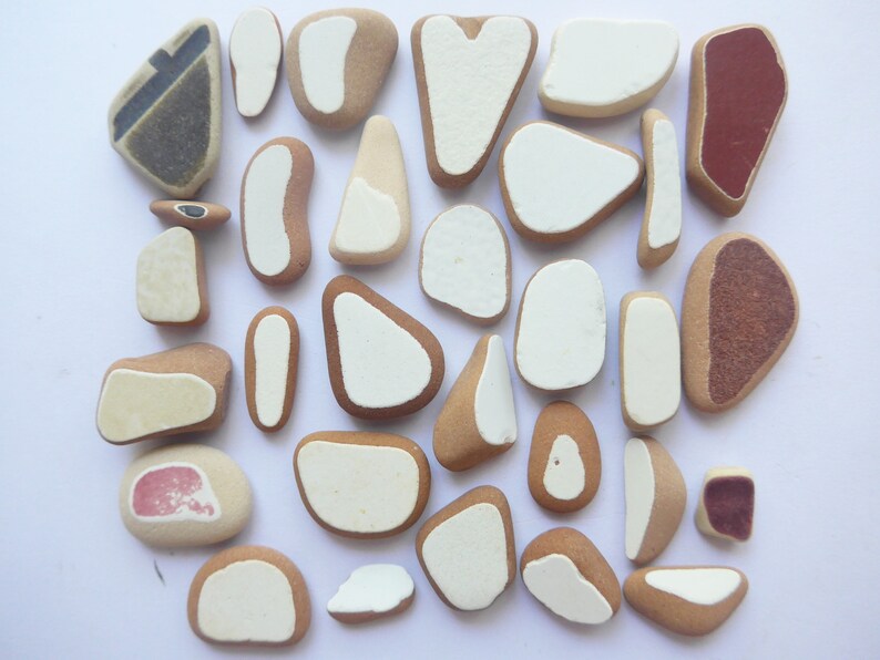 Sea Pottery Lot Small Beach Ceramic Handpicked Beach Pottery Bulk Lot ...