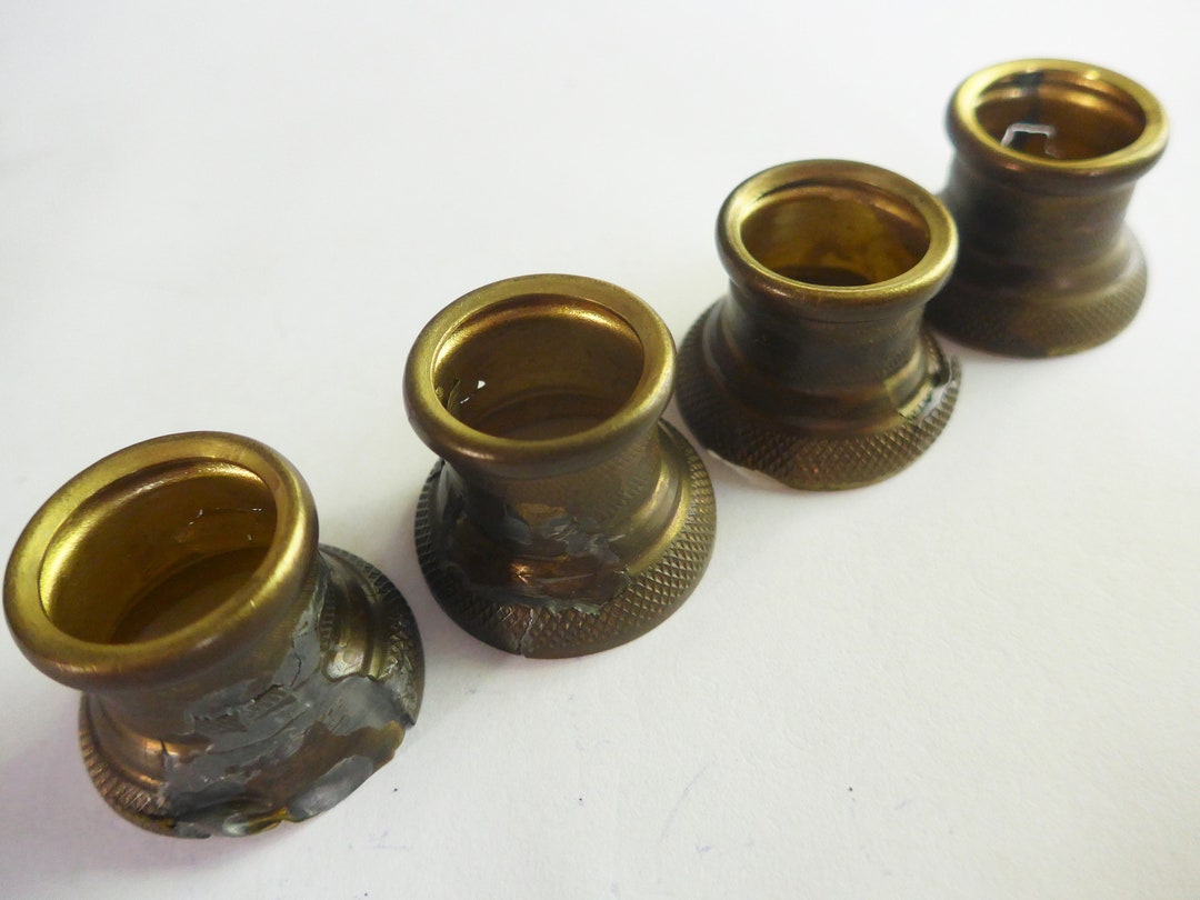 Antique Brass Fittings Salvaged 1900th Desktop Clock Parts 4 Pcs ...