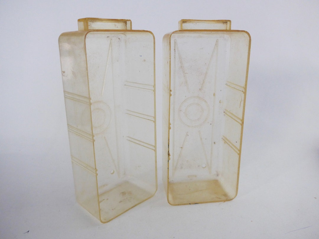 Vintage Plastic Containers Old Photo Slide Boxes Aged Small Containers ...