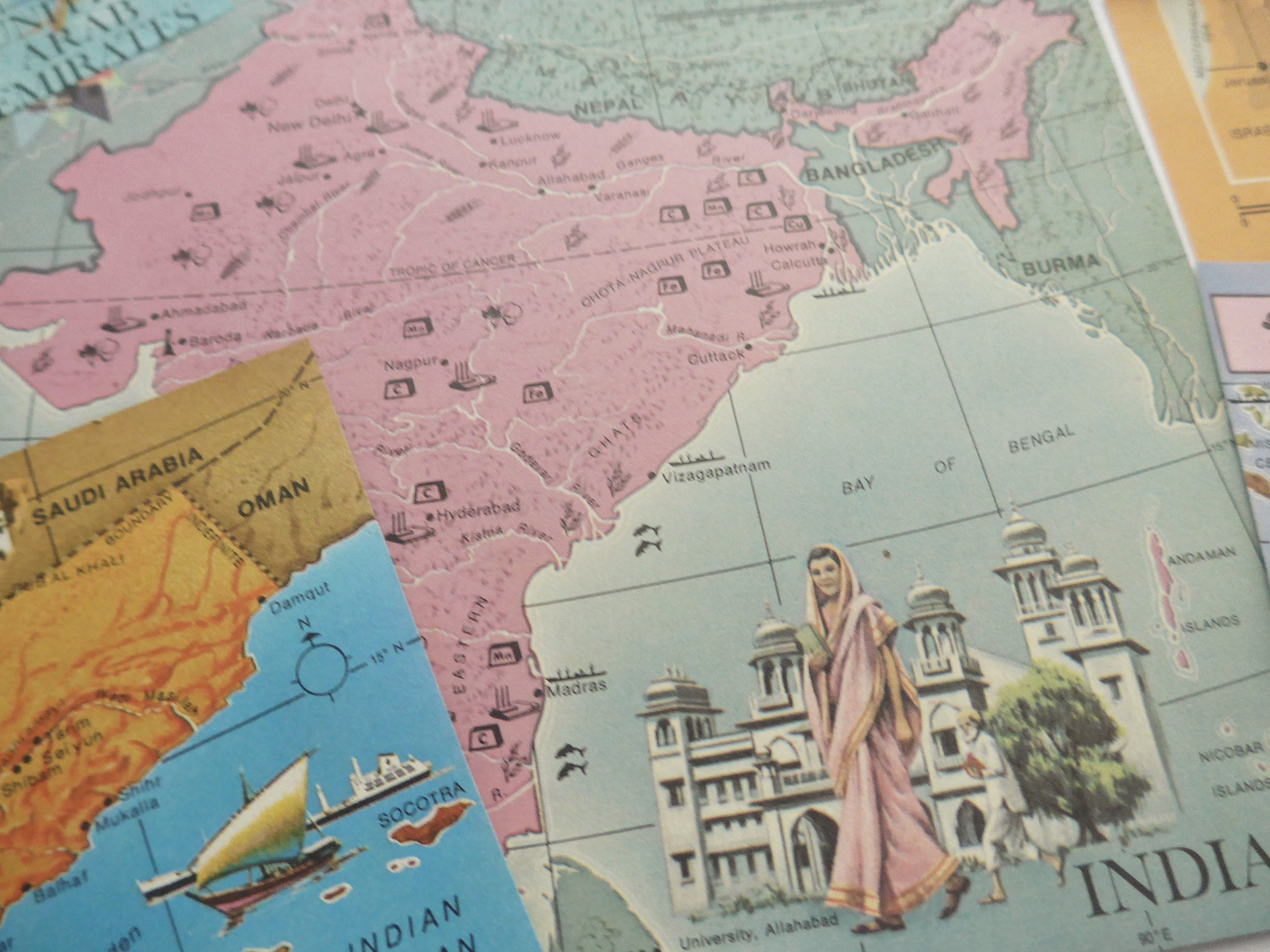 Vintage Map Cut Outs Unique Map Cut Outs Vintage Maps | Etsy