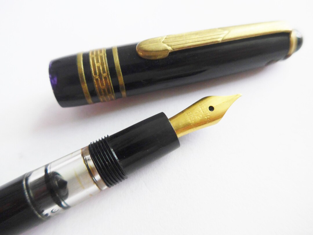 Antique Fountain Pen Old Vacuum Filling Fountain Pen German Made About ...