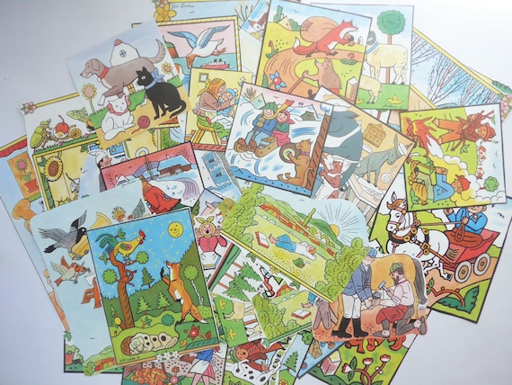 Diy Paper Cut Outs Childrens Paper Cut Out Lot 67 Pcs Lot | Etsy