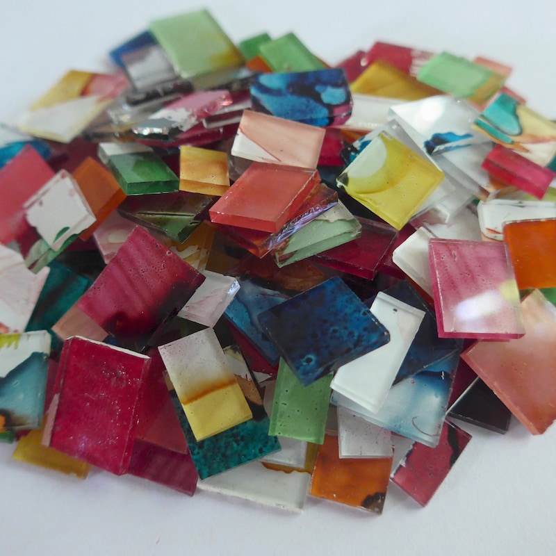 Glass Mosaic Pieces - Etsy