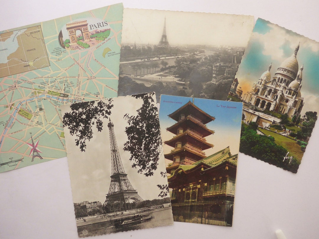 Paris Memorabilia Pack Postcard Set Antique French Memorabilia Paris ...