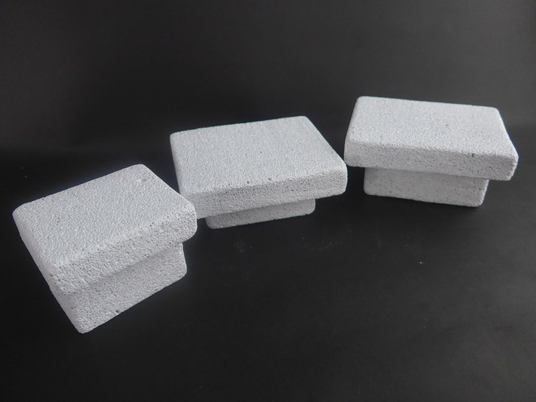 Light Concrete Rectangles/blocks 6 Piece Lot Hand Cut Art Plinth ...