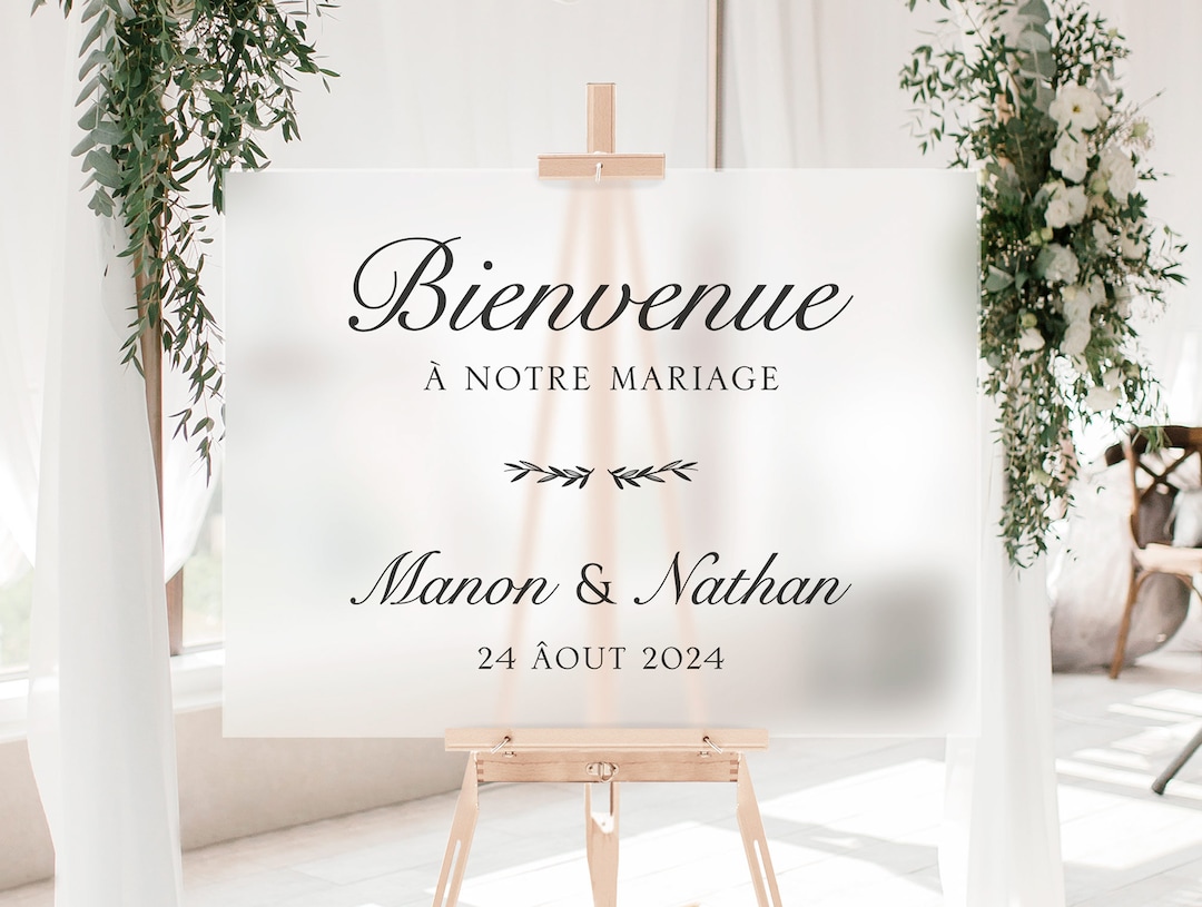 Stickers for Welcome Sign, Personalized Wedding Decoration, Wedding ...