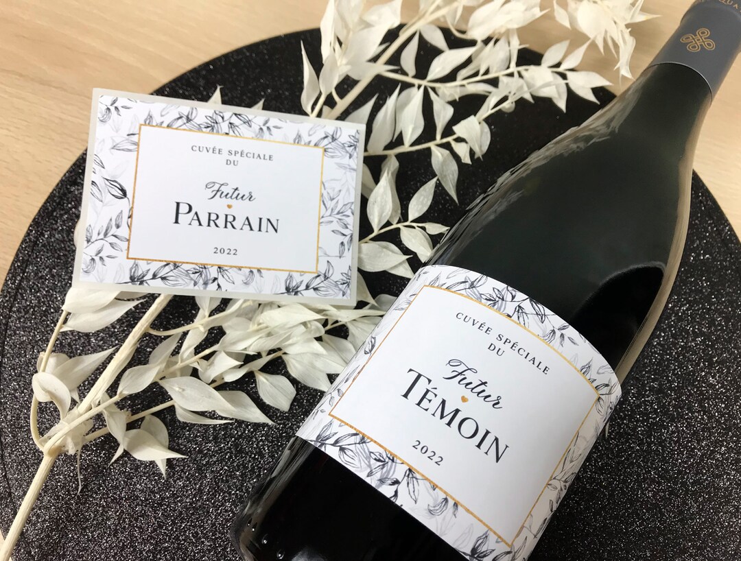 Bottle Label, Request for a Man's Wedding Witness, Pregnancy ...