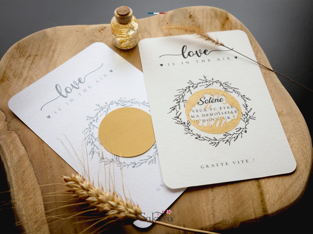 Personalized Announcement Scratch Card Godmother Request - Etsy