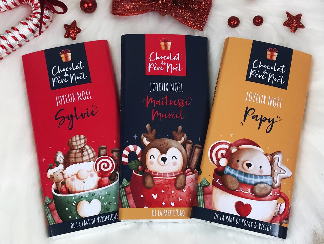 Personalized Chocolate Bar, Personalized Christmas Gift, Personalized ...