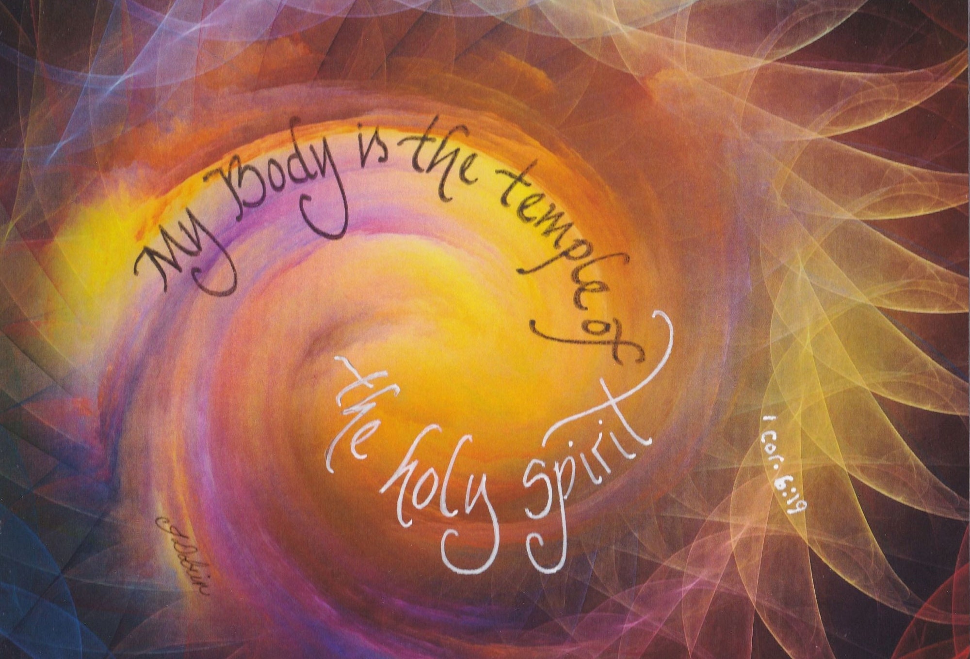 1 Cor 6:19 My Body is the Temple of the Holy Spirit - Etsy