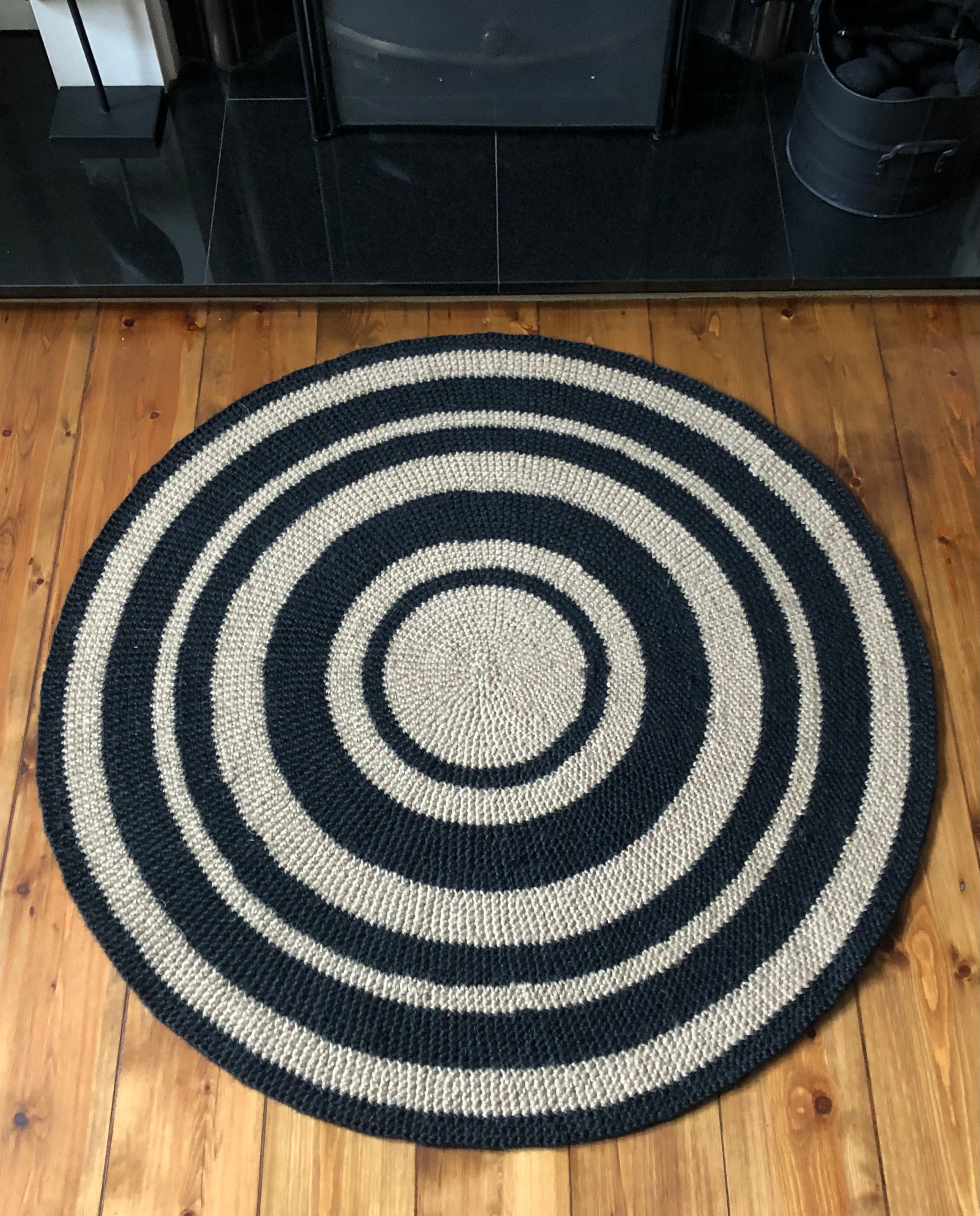 CROCHET JUTE RUG Made From 100% Jute Twine - Etsy