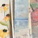 Painted Watercolor Bookmark Not a Print Snowy Plovers Shorebirds at the ...