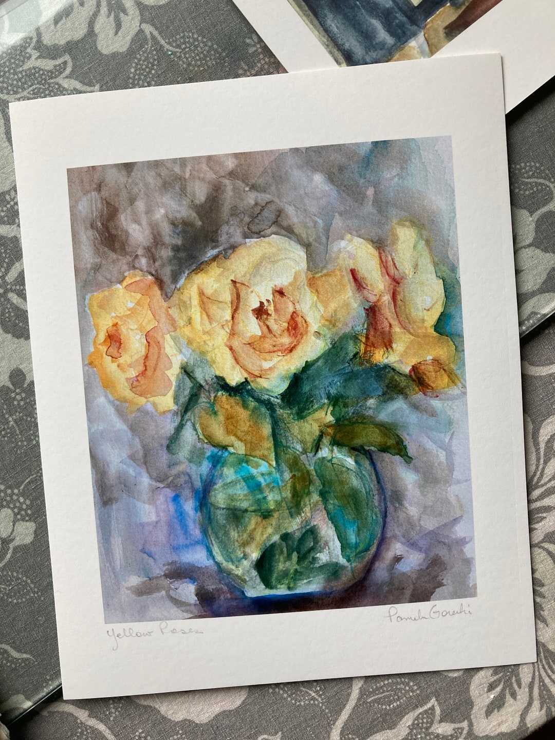 Julia Child Garden Roses, Museum Grade Print of Original Watercolor ...