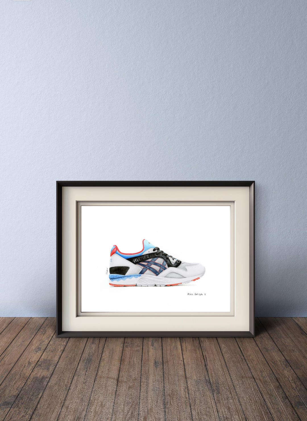 PENCIL DRAWING! Asics Gel-stylr V Wall Art Digital Print - Etsy