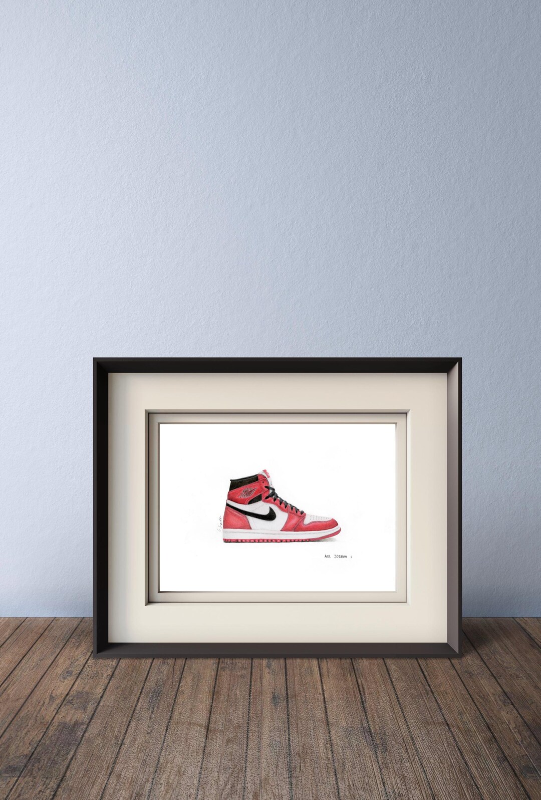 PENCIL DRAWING! Air Jordan 1 Wall Art Digital Print - Etsy