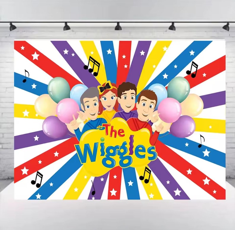 Wiggles Vinyl Backdrop 150 X 200 Cm - Etsy