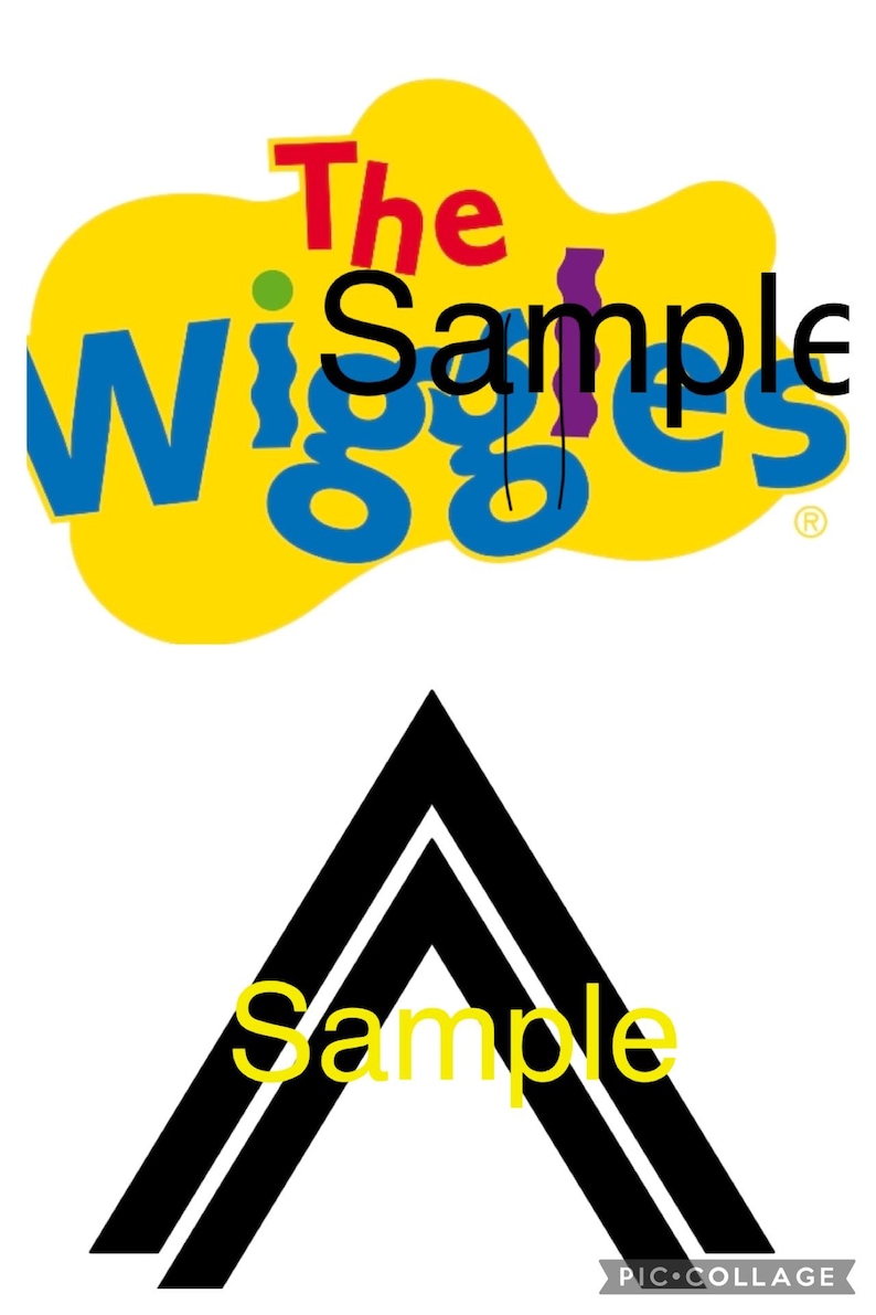Wiggles Logo and Double V Iron on Decals Material Only - Etsy Canada