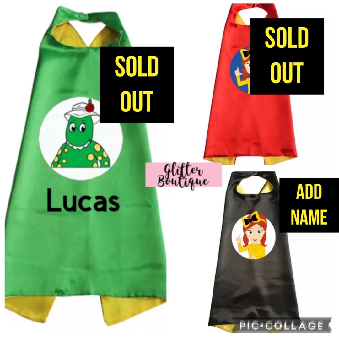 Personalized Wiggles Capes - Etsy