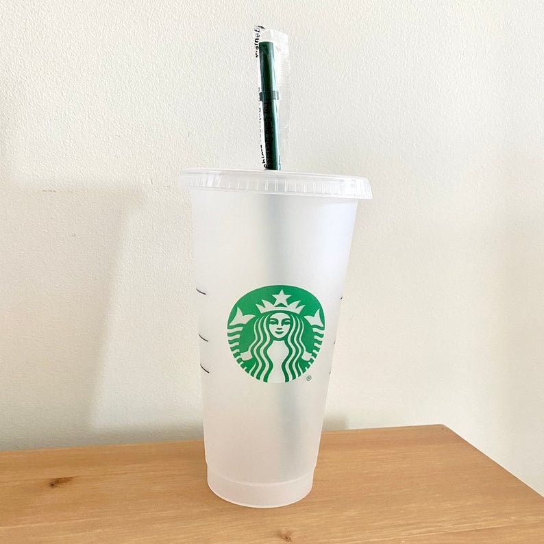 Blank Authentic Starbucks Cold Cup 24oz | Etsy
