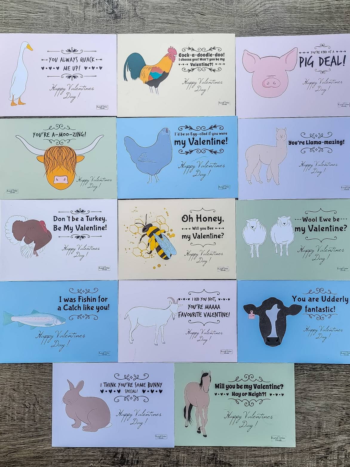Printable PDF Educational Farming & Agricultural Themed Valentines Day ...