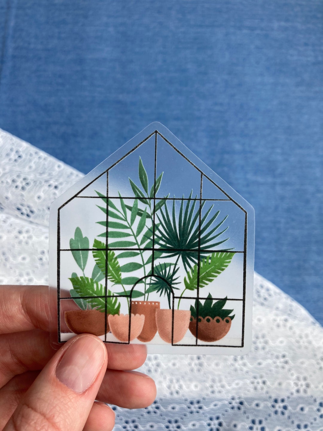 Clear Greenhouse Sticker 2.65x3 - Etsy