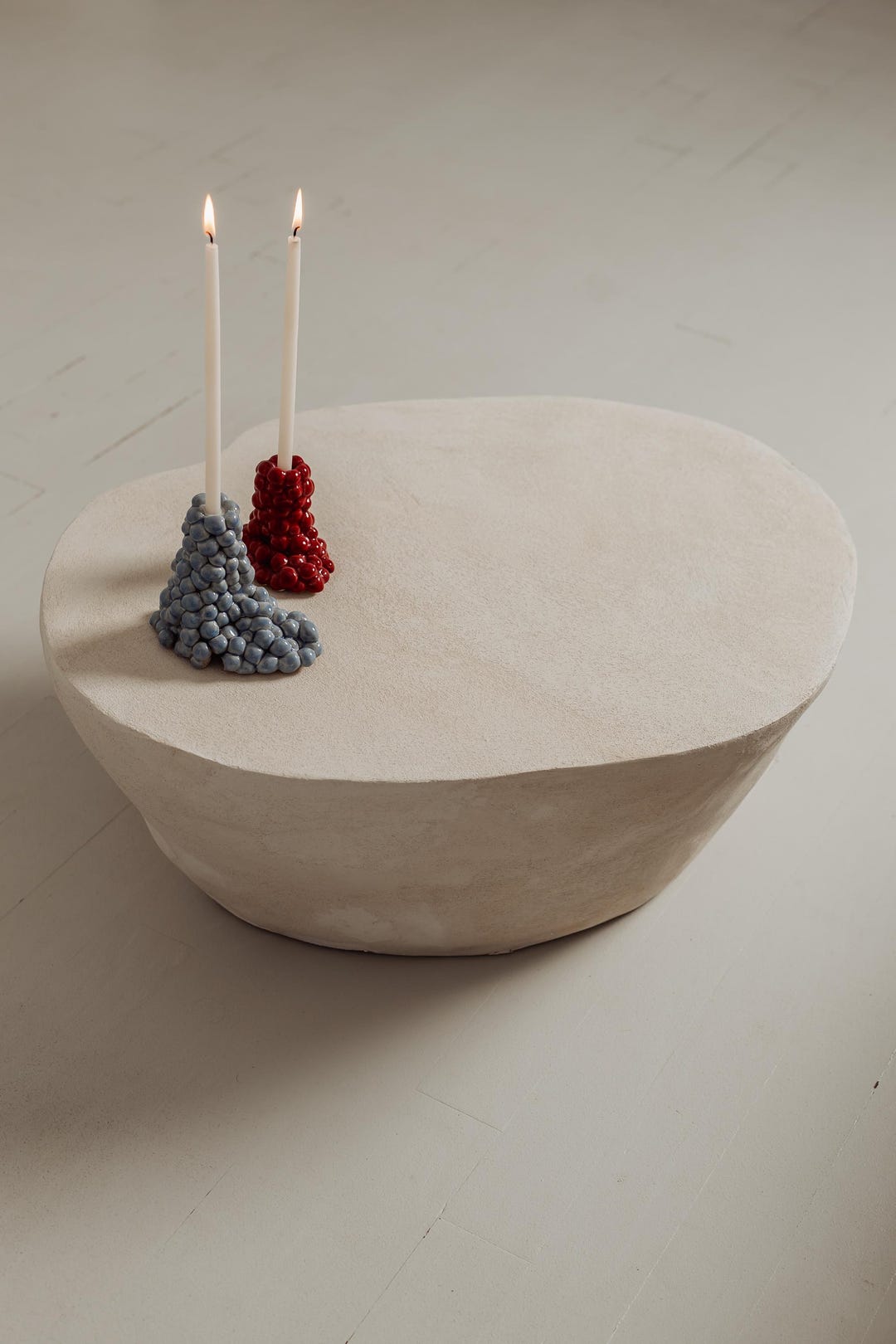 Organic Shaped Table | Plaster Coffee Table | Custom Table | Hemp Table ...