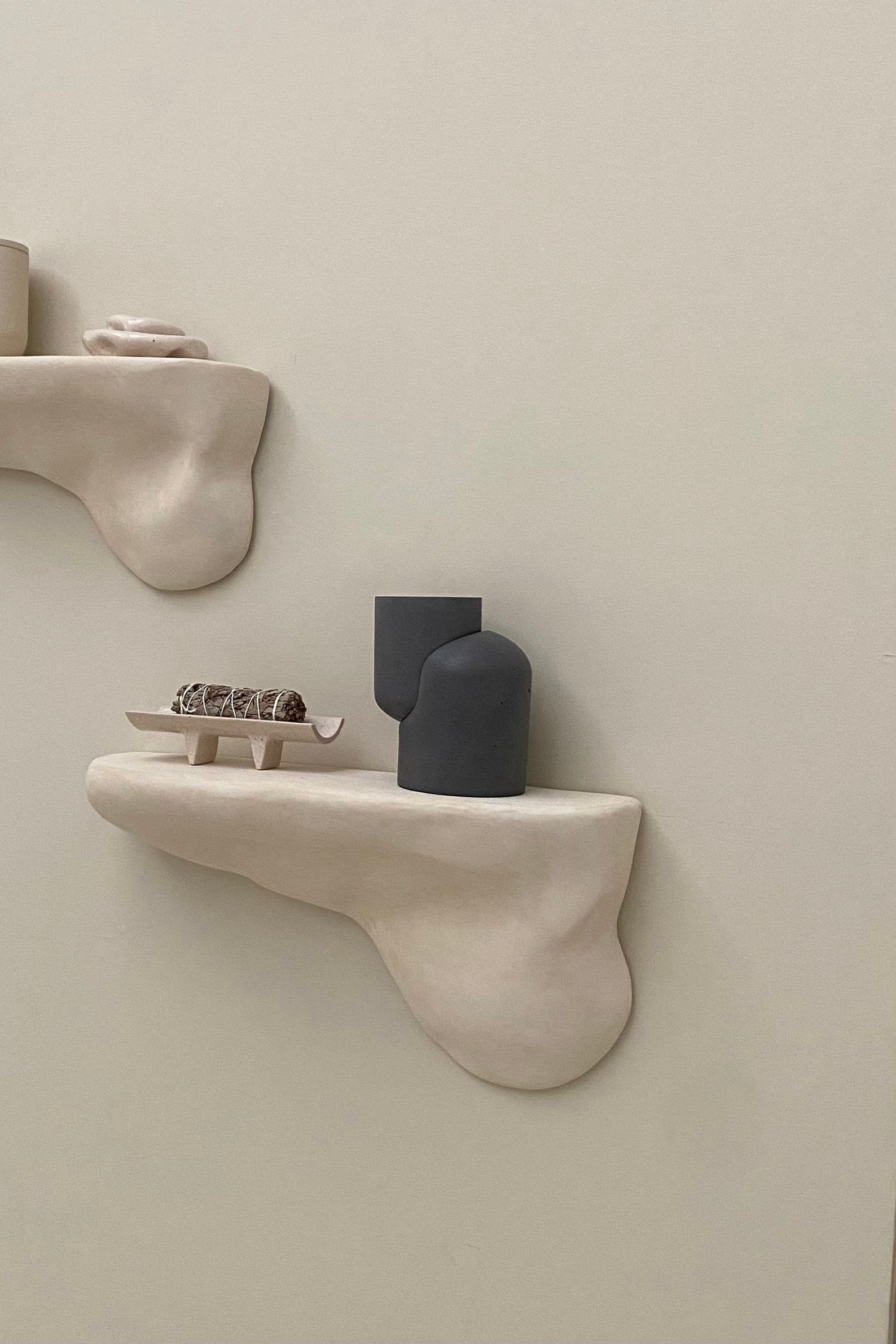Organic Plaster Shelf | SIZE L | Plaster Floating Shelves | Custom ...