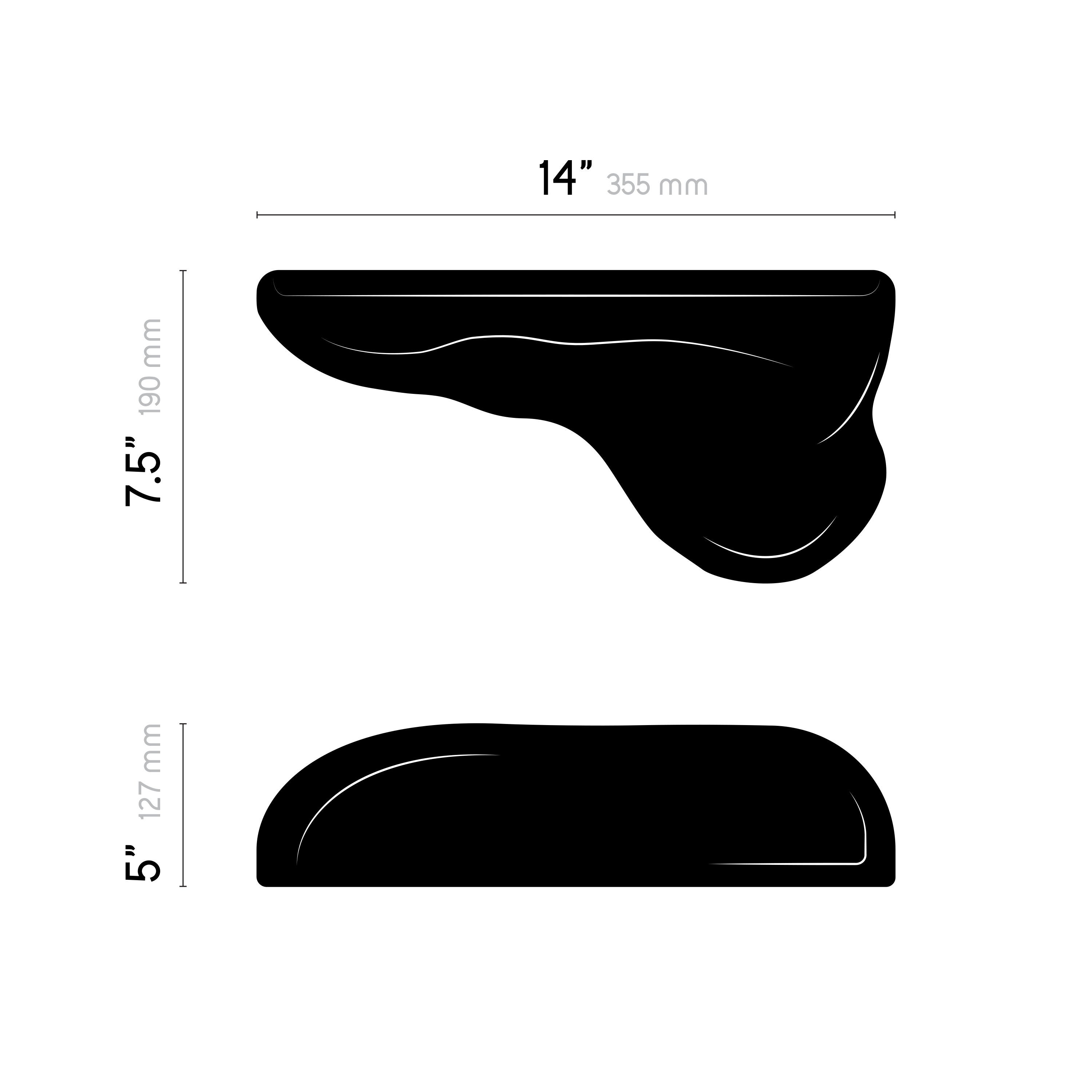 Organic Plaster Shelf | SIZE M | Plaster Floating Shelves | Custom ...