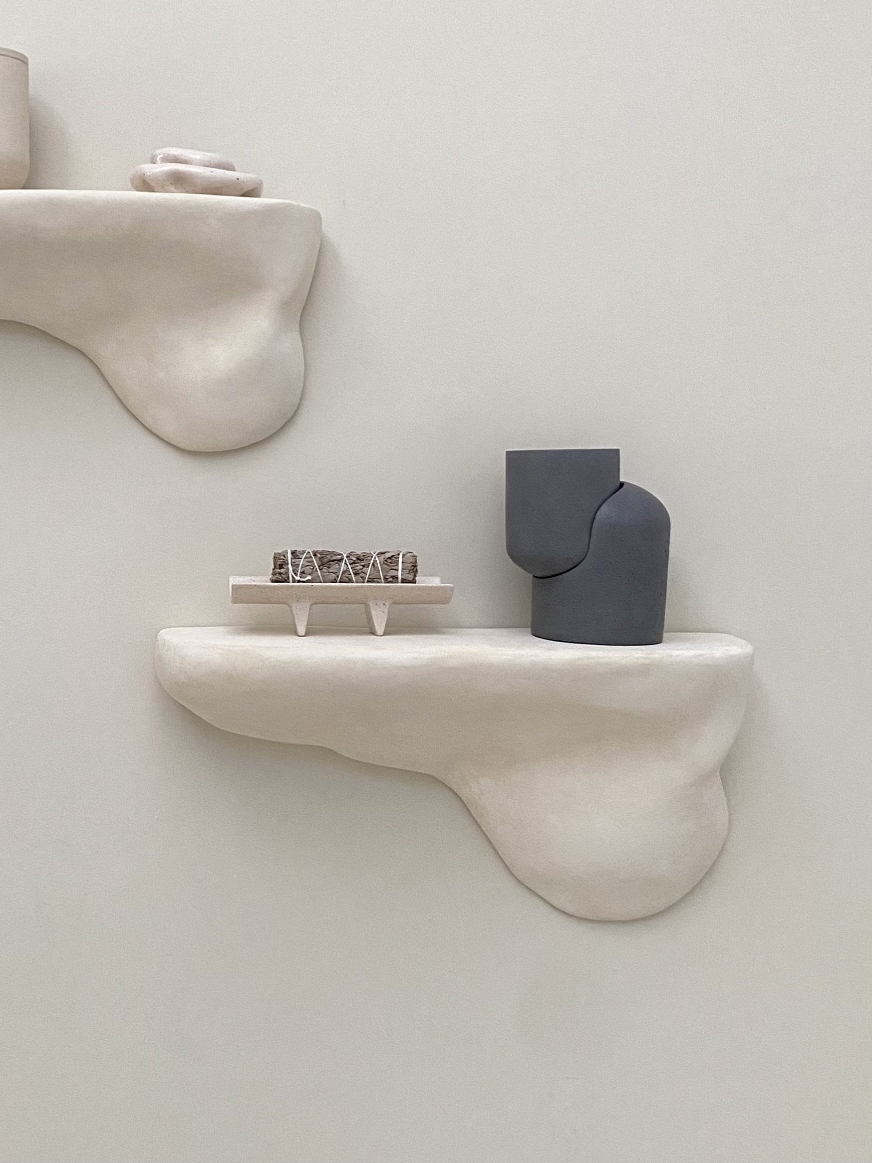 Organic Plaster Shelf | SIZE L | Plaster Floating Shelves | Custom ...