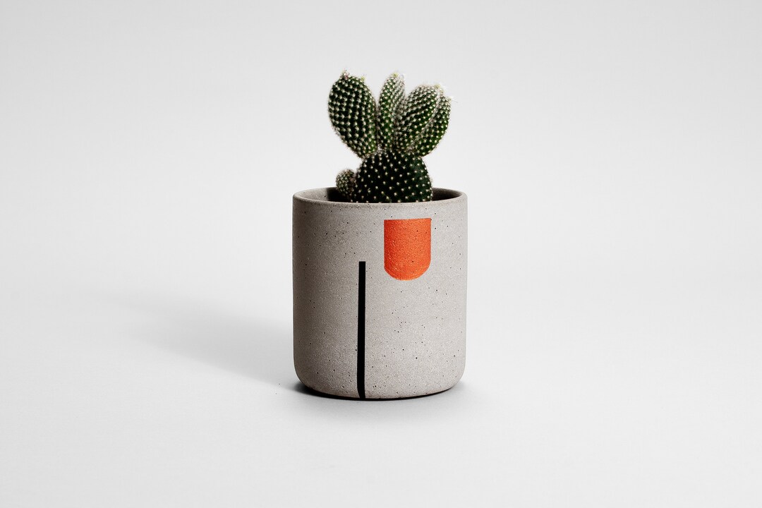 Copper & Black Line Plant Pot Medio Baby Plant Pot - Etsy