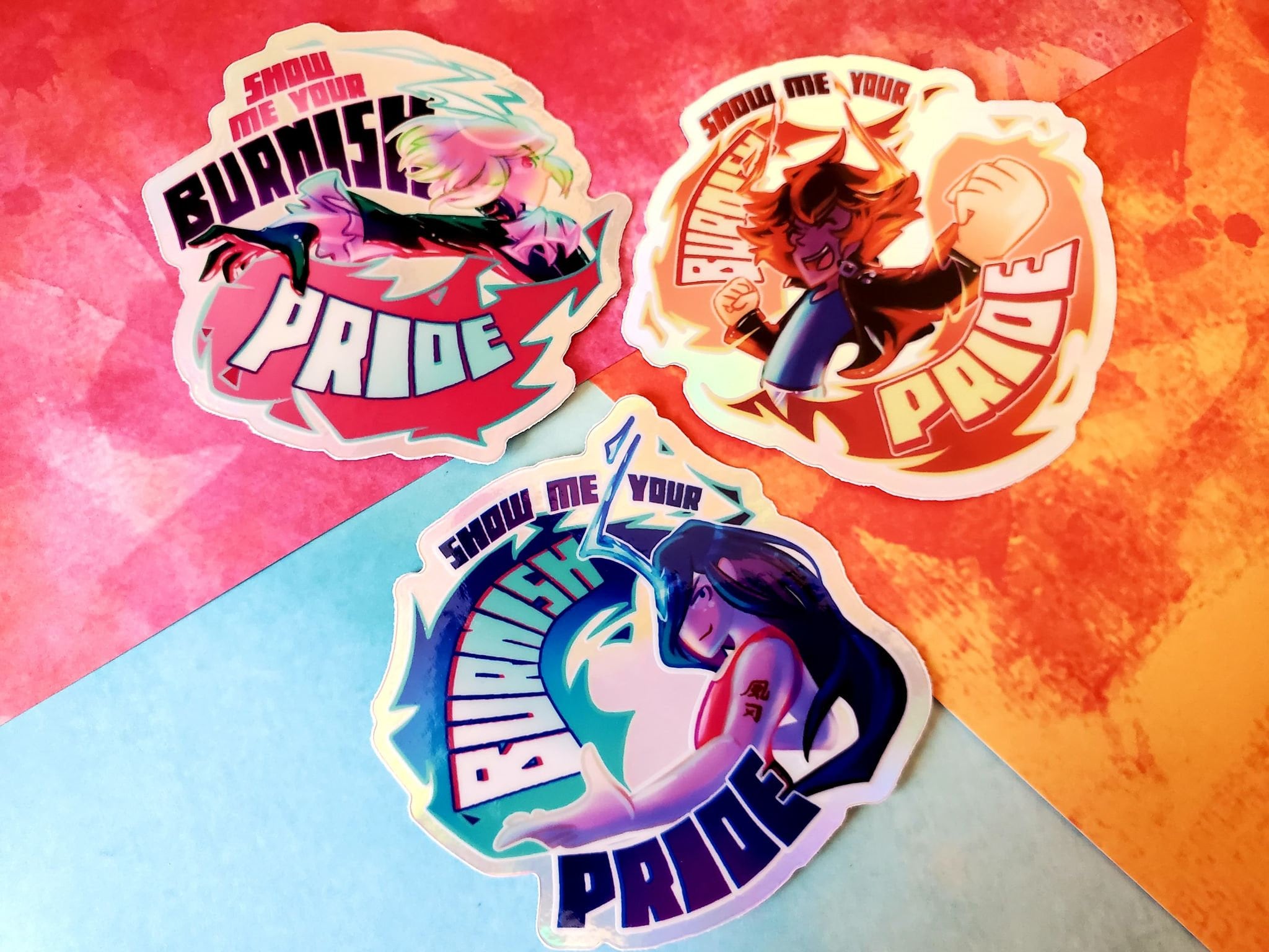 Burnish Pride Holographic Sticker - Etsy