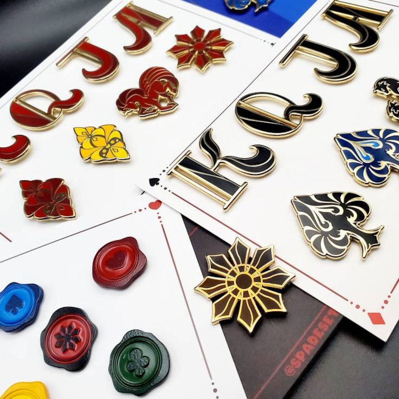 Poker Enamel Pin - Etsy