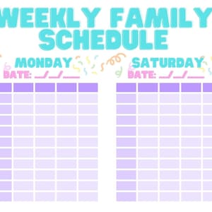 Family Daily Planner | Kids Daily Planner | Planner for Family ...