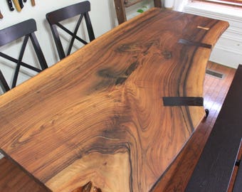 Walnut dining table | Etsy