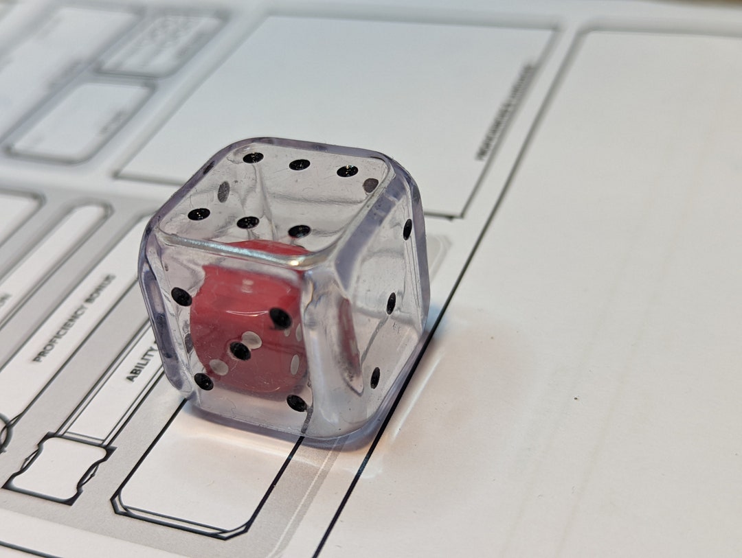 Large Double D6 Dice, Advantage and Disadvantage Die, Dnd Gift Idea ...