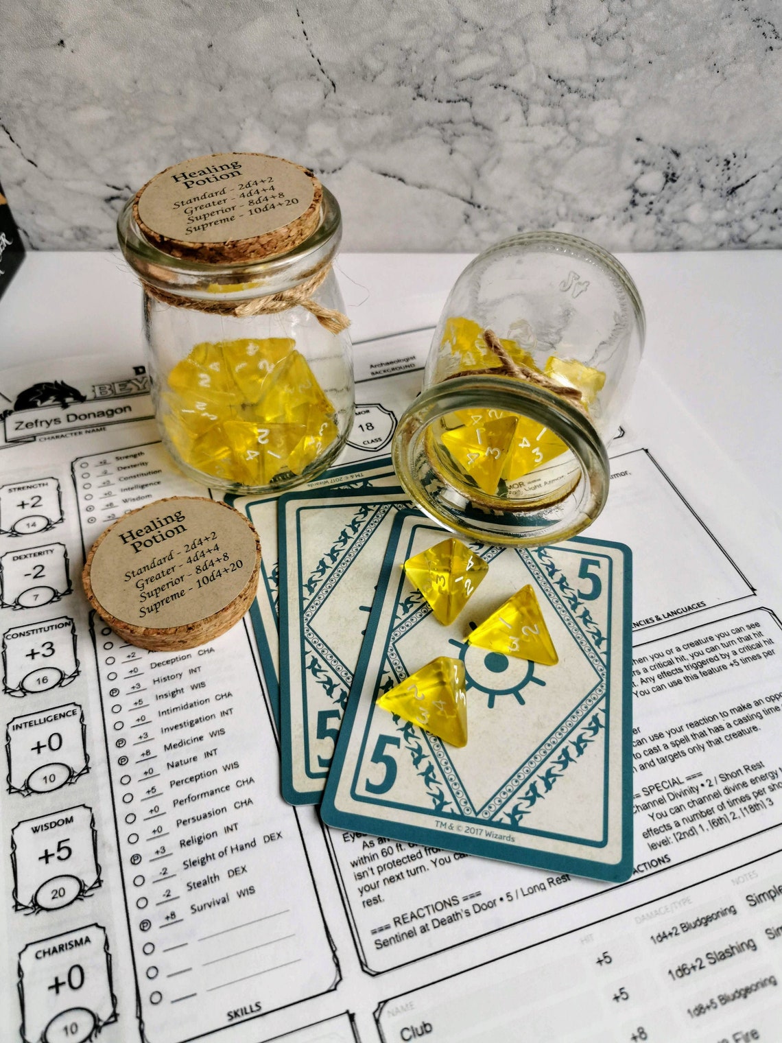 Yellow Gem Health Potion Standard Greater Superior Supreme | Etsy