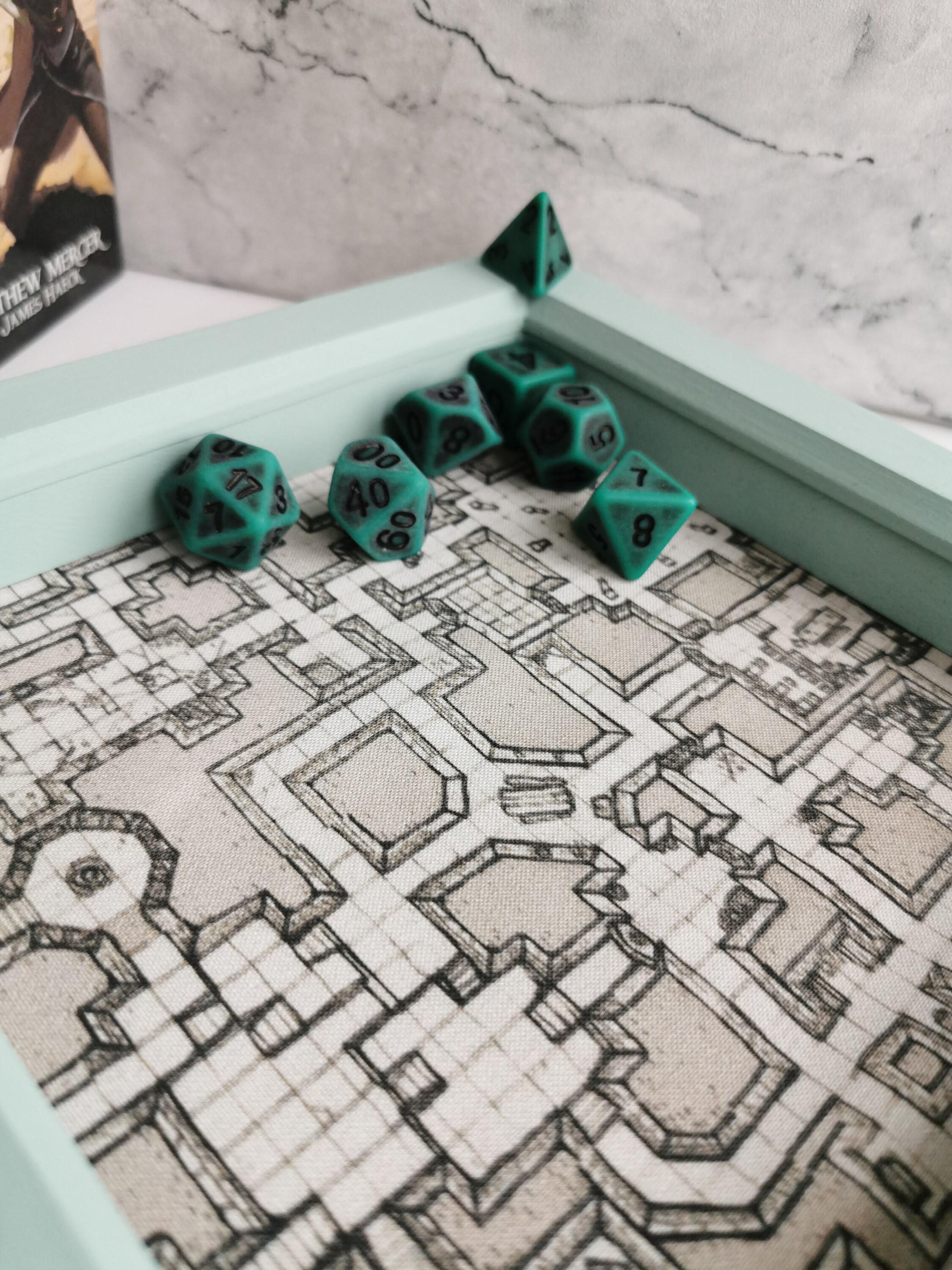 Sepia Dungeon Map Dice Tray for Tabletop Gaming Dungeons and | Etsy UK