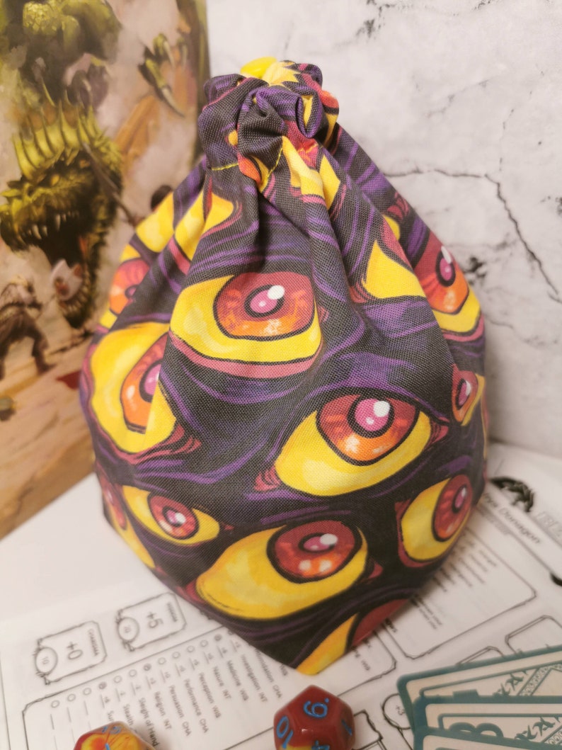 Wall of Eyes Mimic Style Dice Bag / Bag of Holding for - Etsy