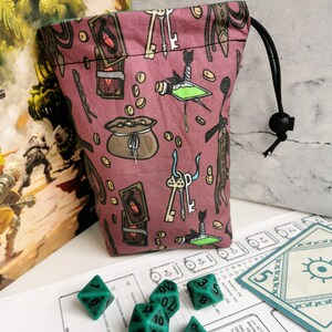 Rogue Class Inspired Dice Bag / Bag of Holding for Dungeons and Dragons ...